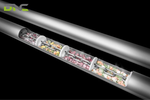 How do tubular drag conveyors improve efficiency in bulk material handling?